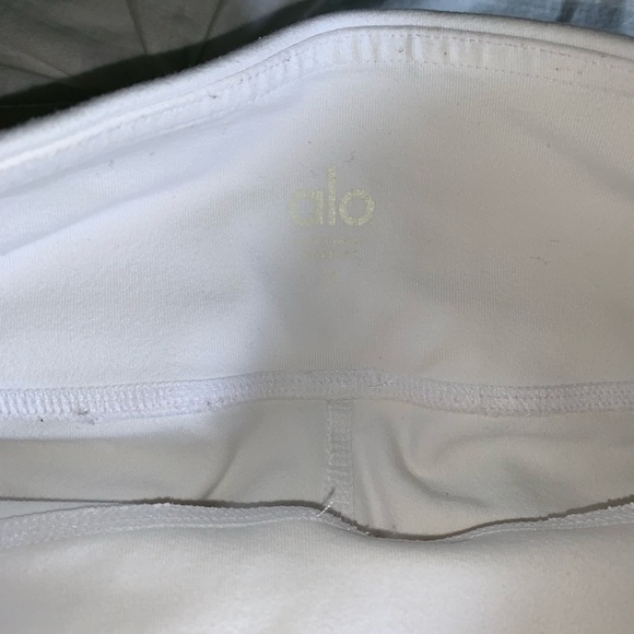 ALO Yoga | Pants & Jumpsuits | Alo Yoga White Moto | Poshmark